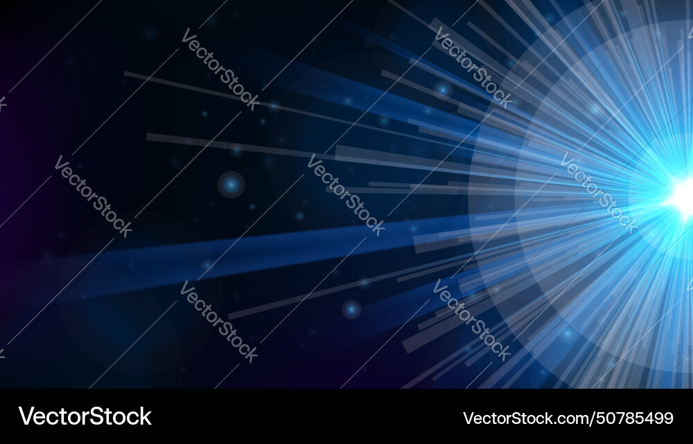 Blue light shining from the edge Royalty Free Vector Image