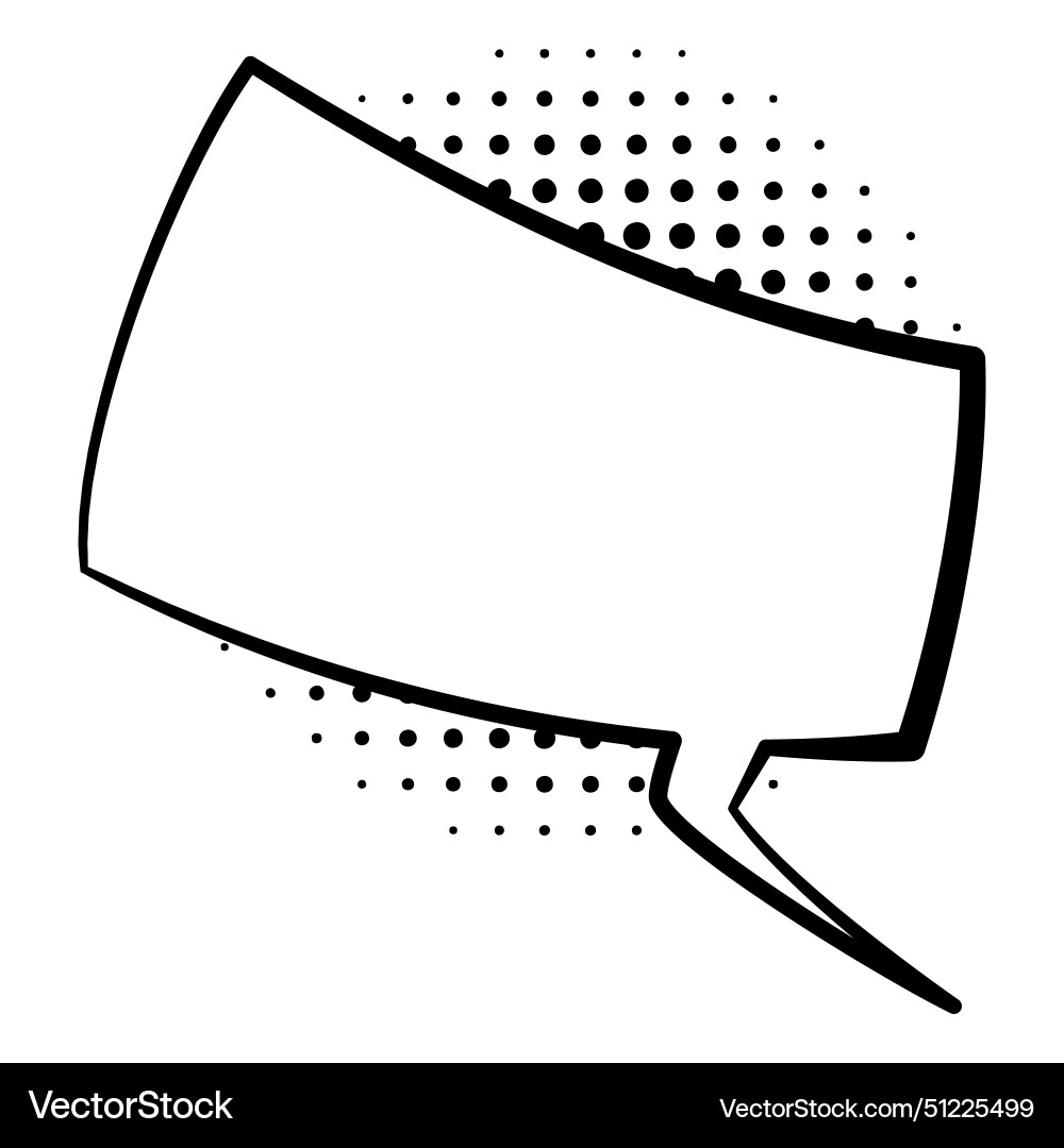 Comic style speech bubble balloon Royalty Free Vector Image