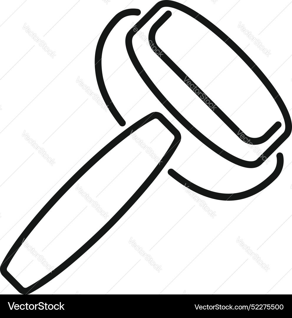 Judge hammer striking surface delivering justice Vector Image