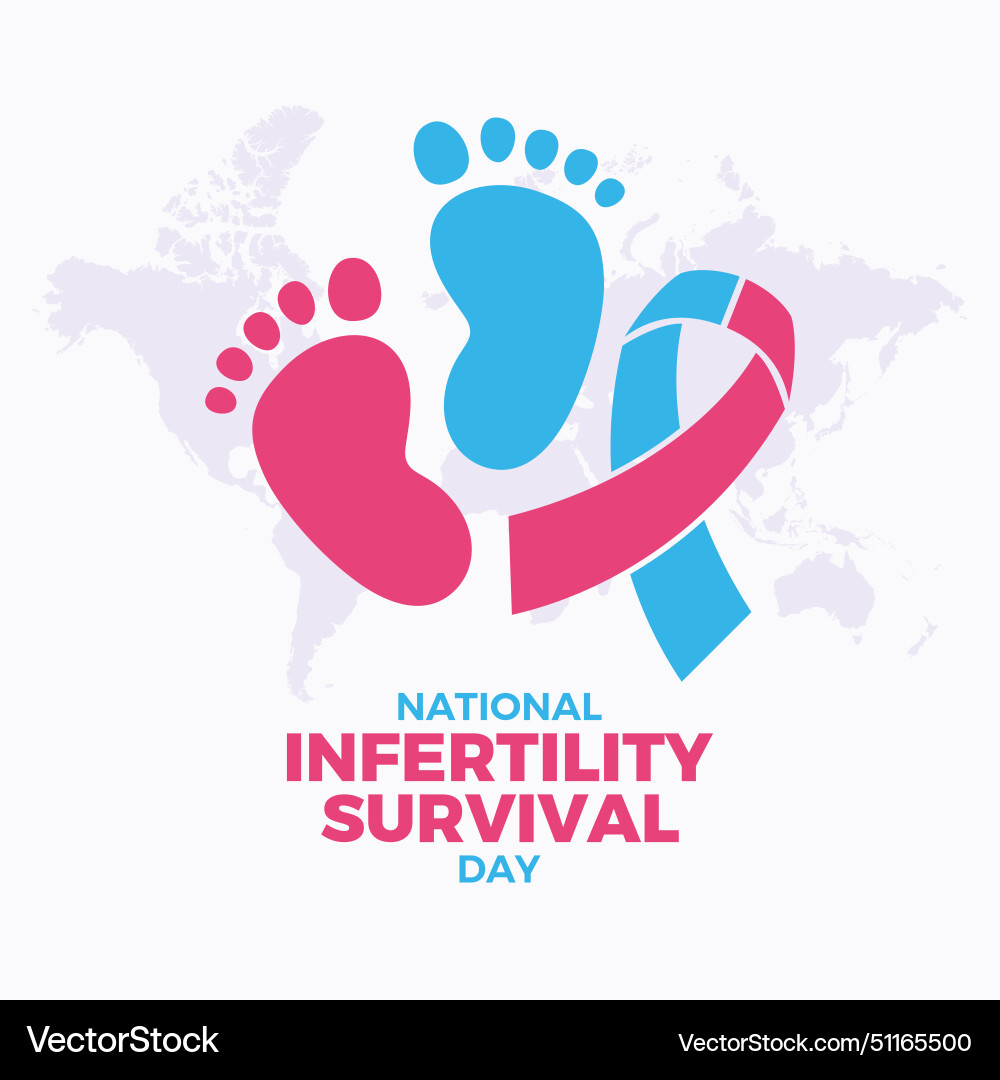 National infertility survival day poster Vector Image