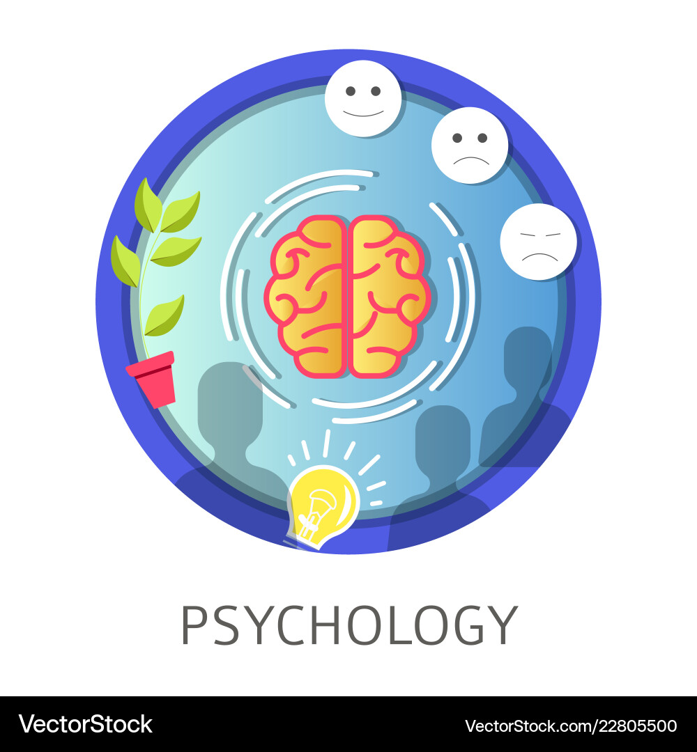 Psychology: Human Mind & Learning Royalty Free Vector