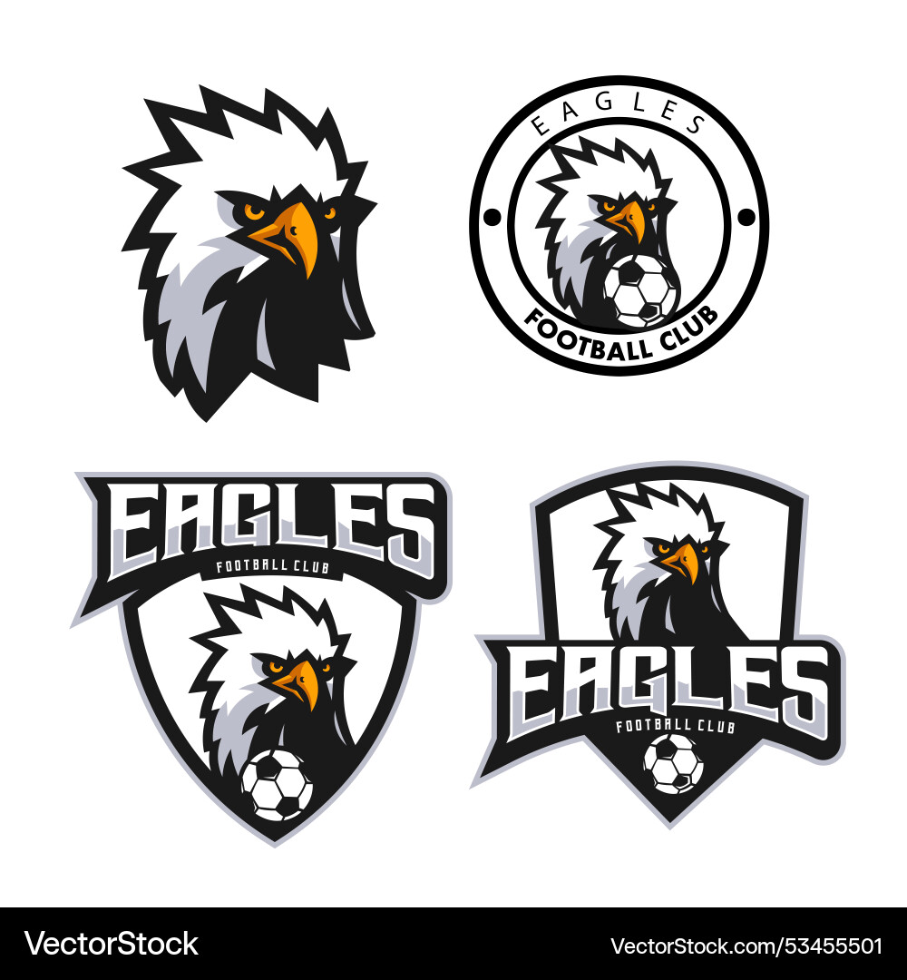 Eagle soccer logo Royalty Free Vector Image - VectorStock