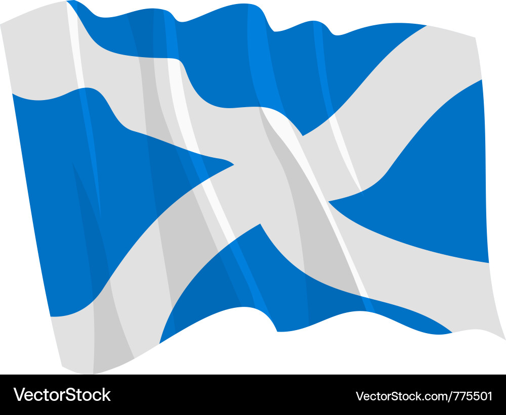 Flag of scotland Royalty Free Vector Image - VectorStock