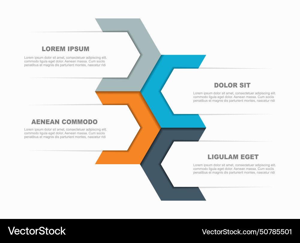 Infographic design template with place Royalty Free Vector