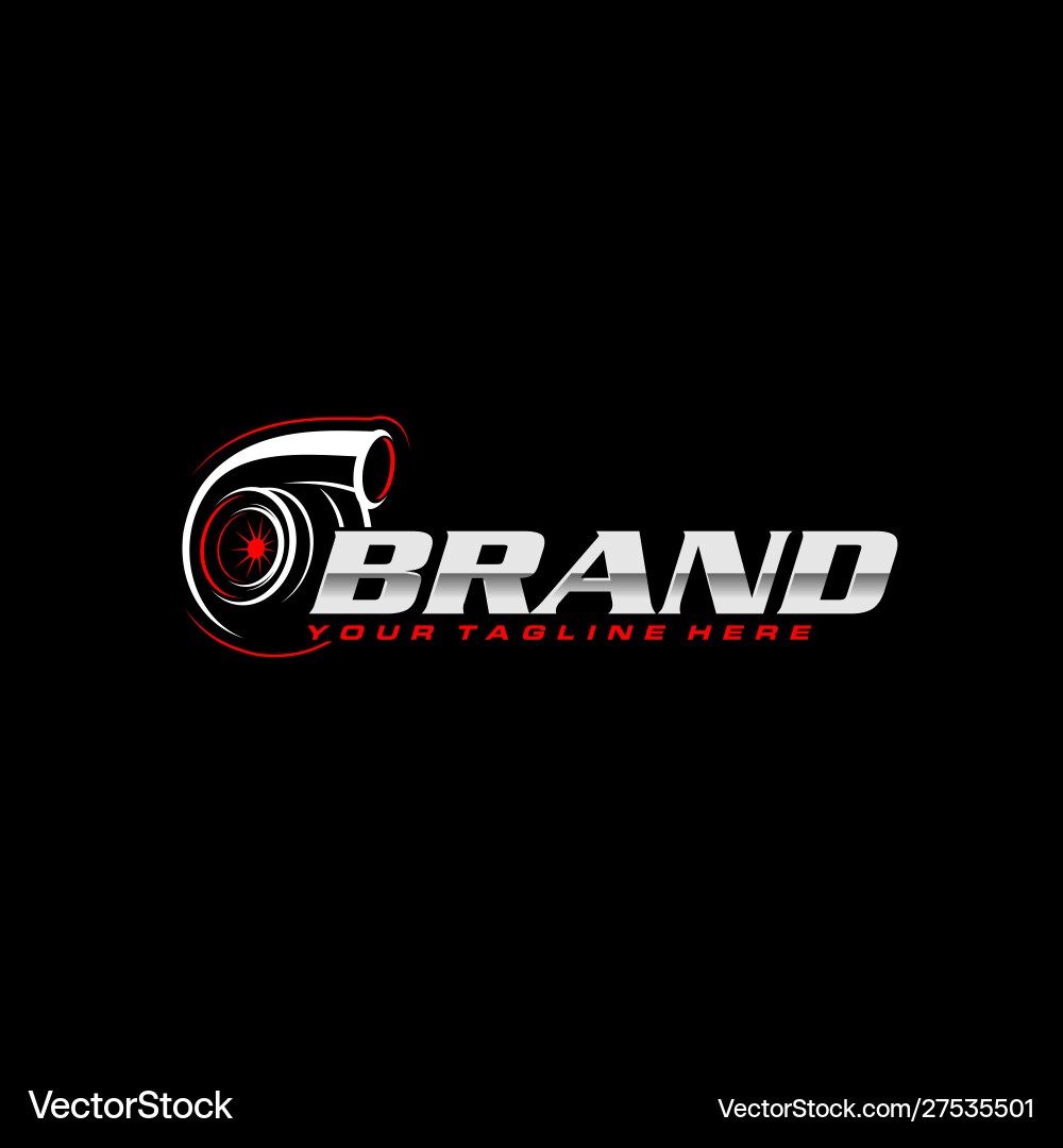 Turbo logo template Royalty Free Vector Image - VectorStock