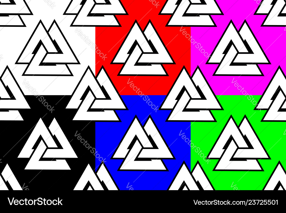 Valknut Triquetra Pattern Royalty Free Vector Image
