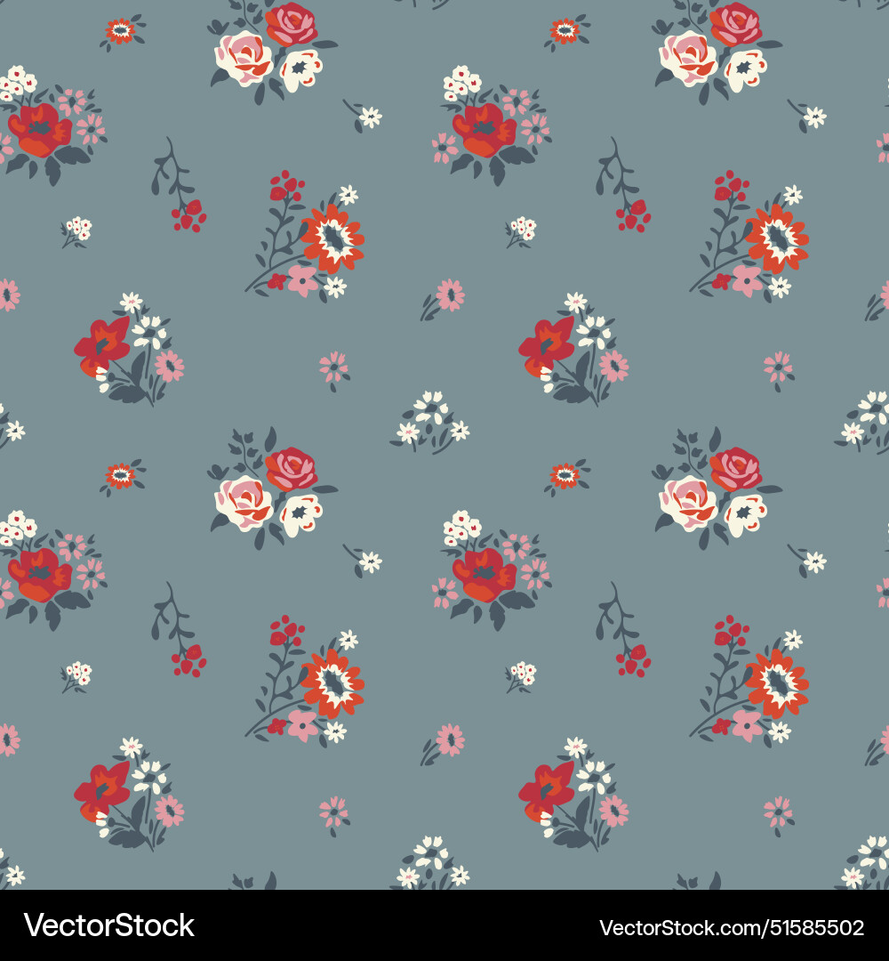 Ditsy Floral Pattern Royalty Free Vector Image
