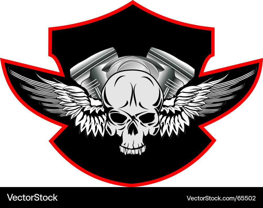 Skull Engine Symbol Royalty Free Vector Image - VectorStock