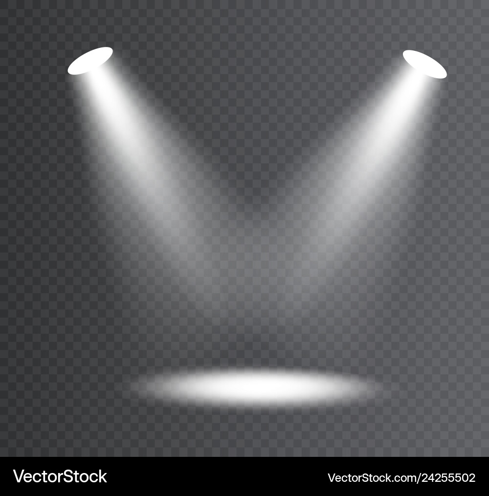 Spotlight light Royalty Free Vector Image - VectorStock