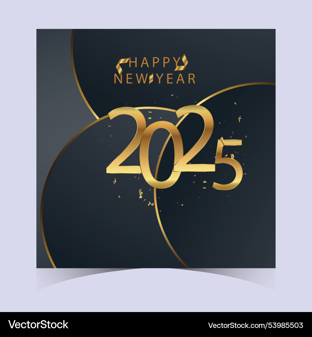 2025 happy new year web banner design Royalty Free Vector