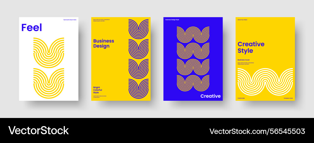 Creative background template abstract report Vector Image