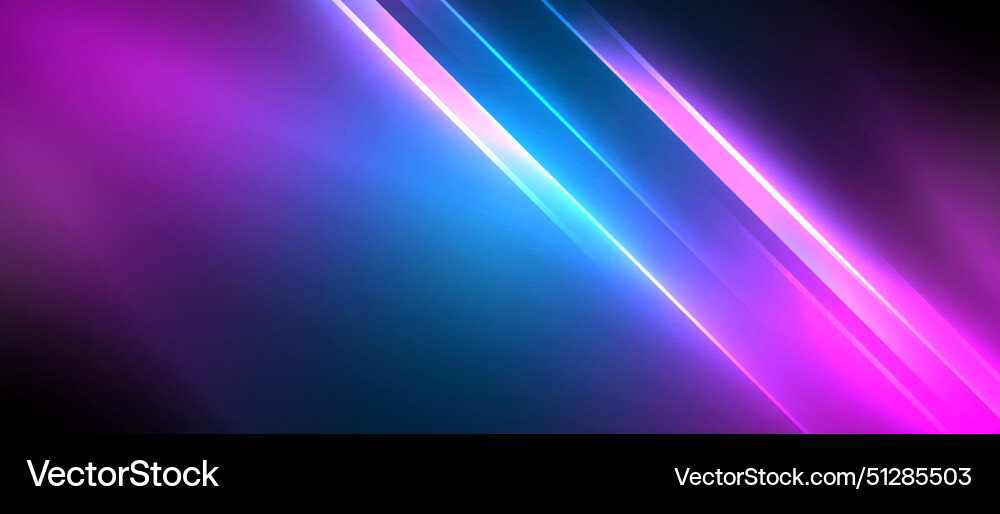 Electric blue and violet light beam creating Vector Image