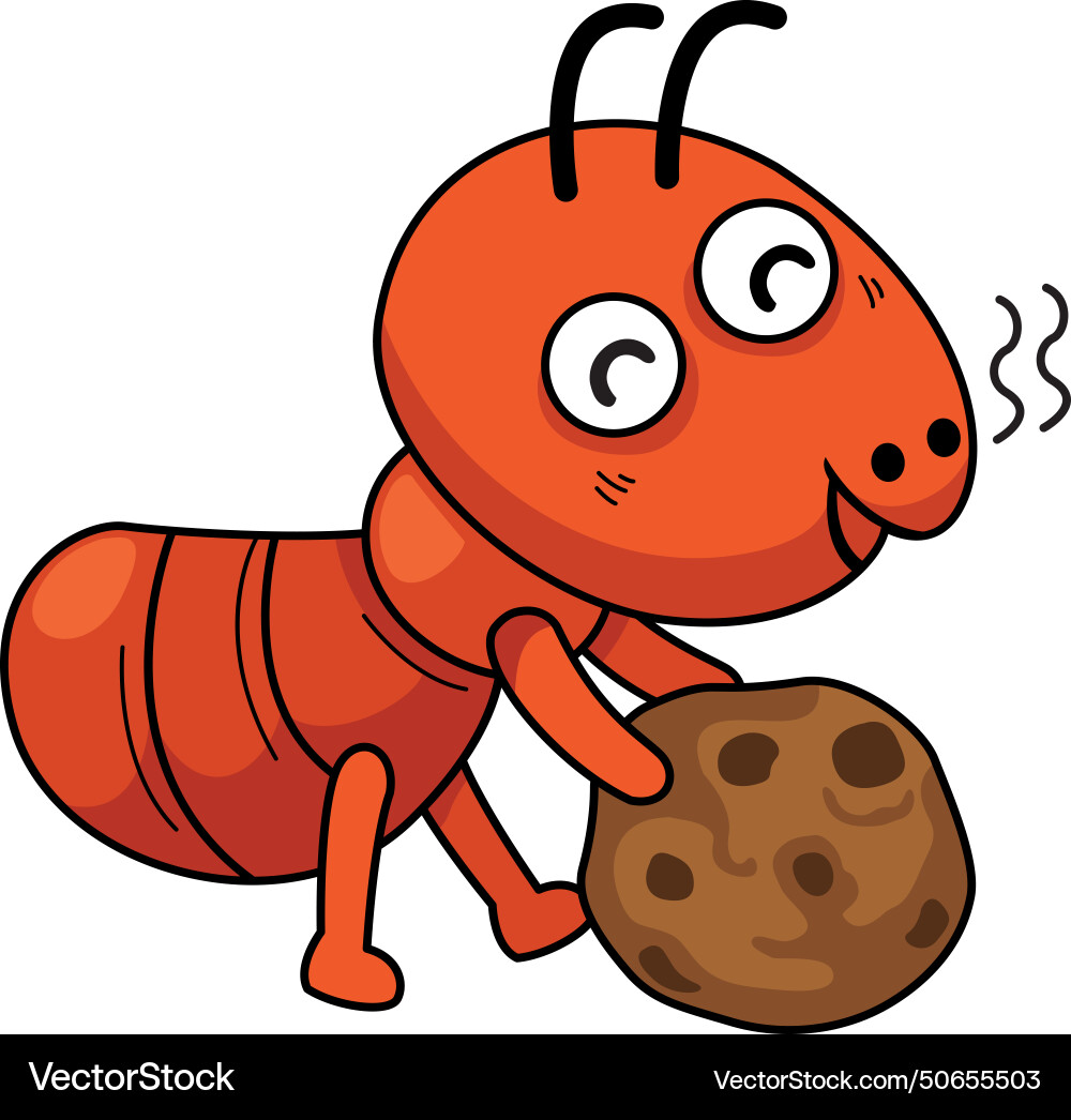 Hand drawn ant character Royalty Free Vector Image