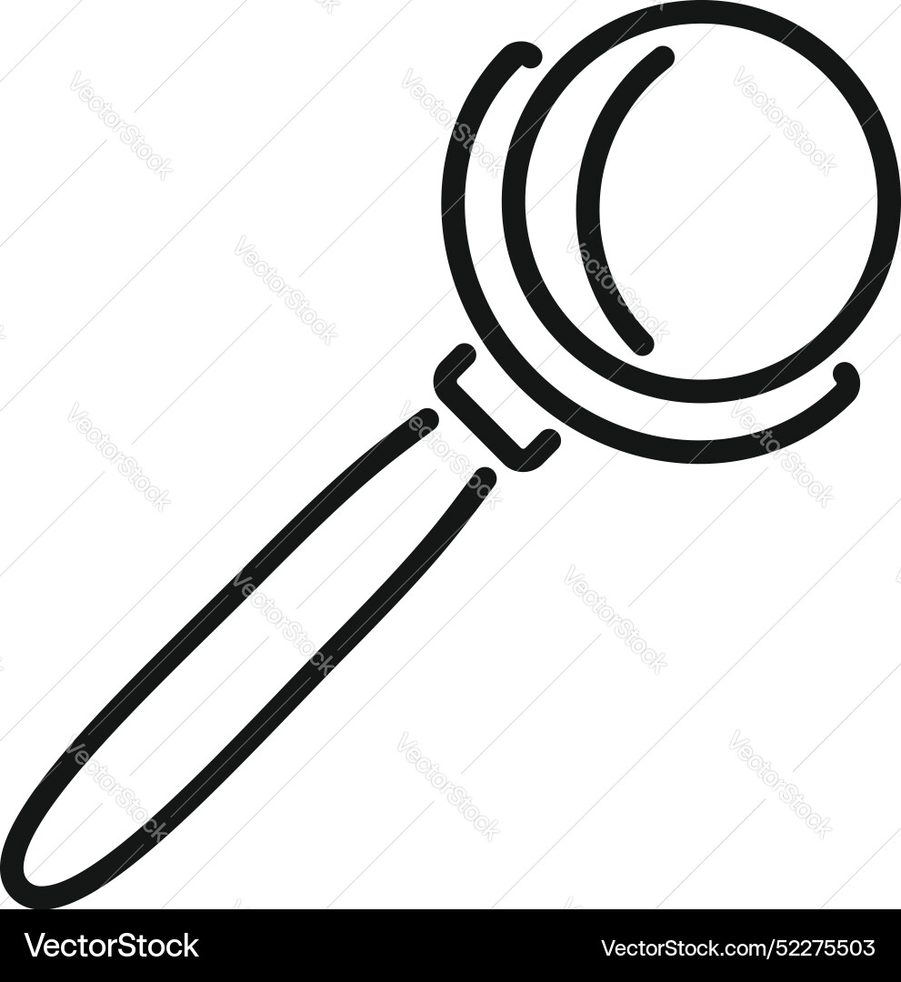 Magnifying glass icon enhancing searching Vector Image