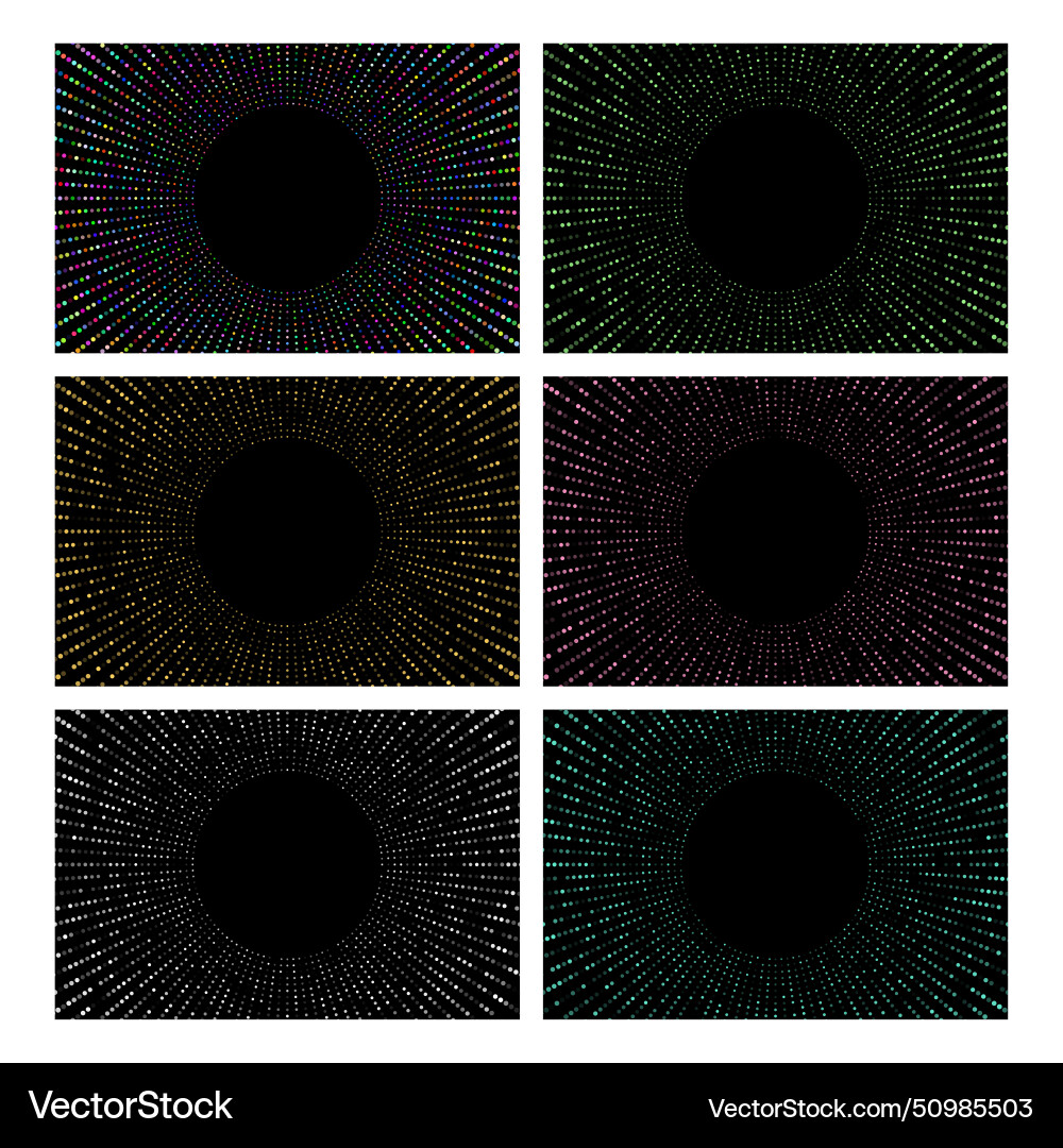 Sparkling dots circle abstract background Vector Image