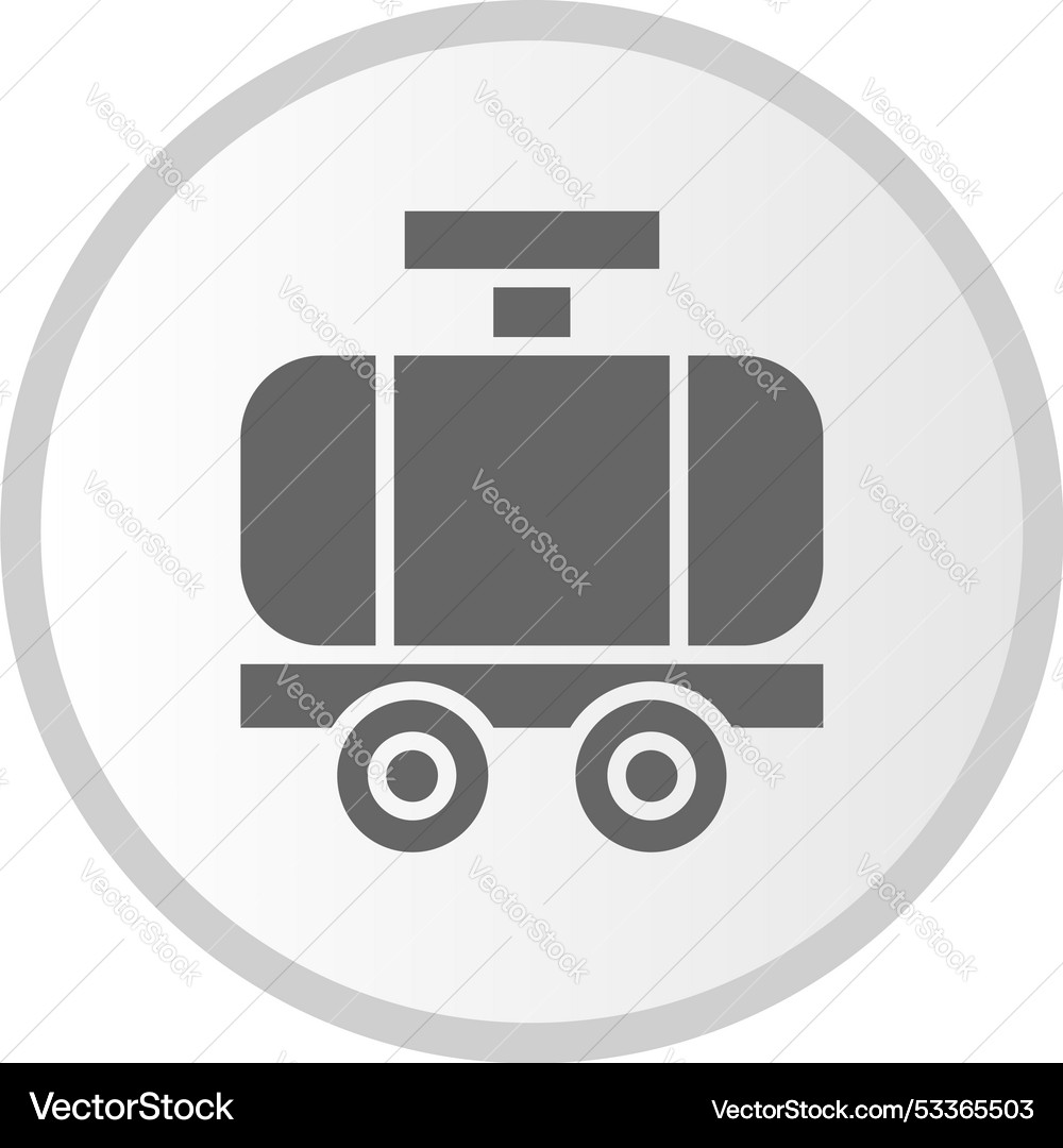 Tanker glyph circle grey icon Royalty Free Vector Image