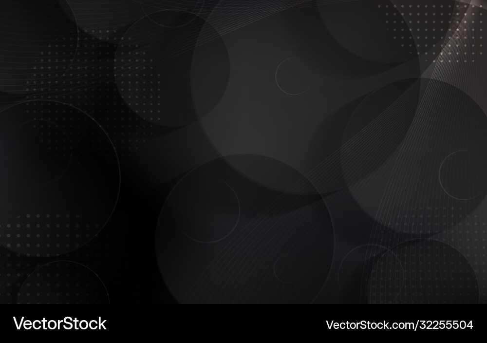 Abstract black geometry modern background design Vector Image