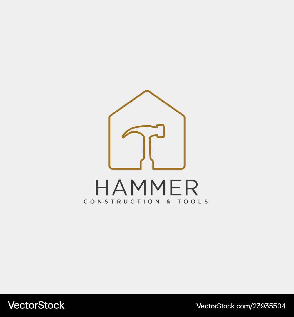Construction Tools Logo Element Royalty Free Vector Image
