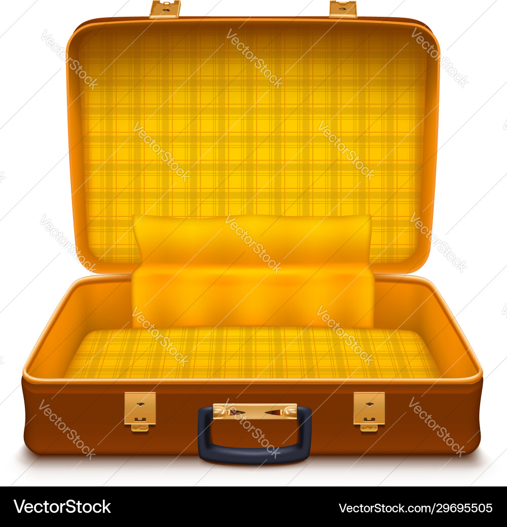 Empty leather case Royalty Free Vector Image - VectorStock