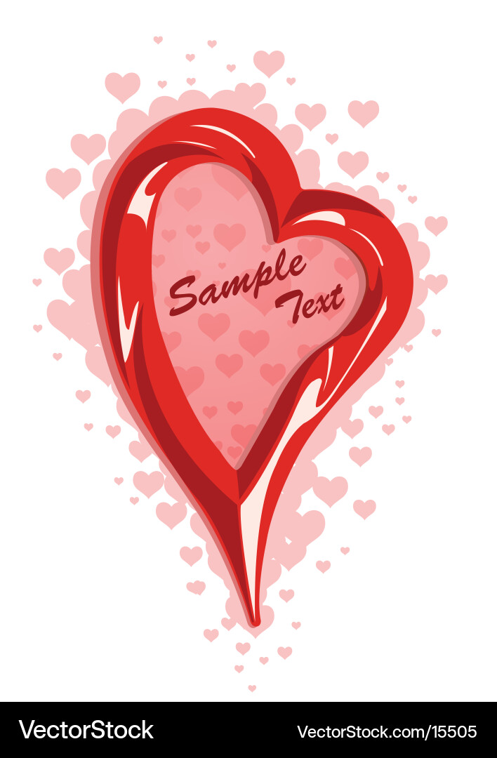 Heart frame Royalty Free Vector Image - VectorStock