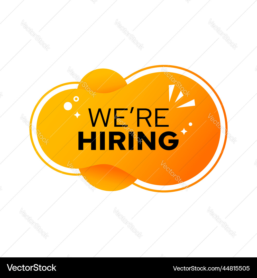 Hiring Staff Recruitment Icon Royalty Free Vector Image