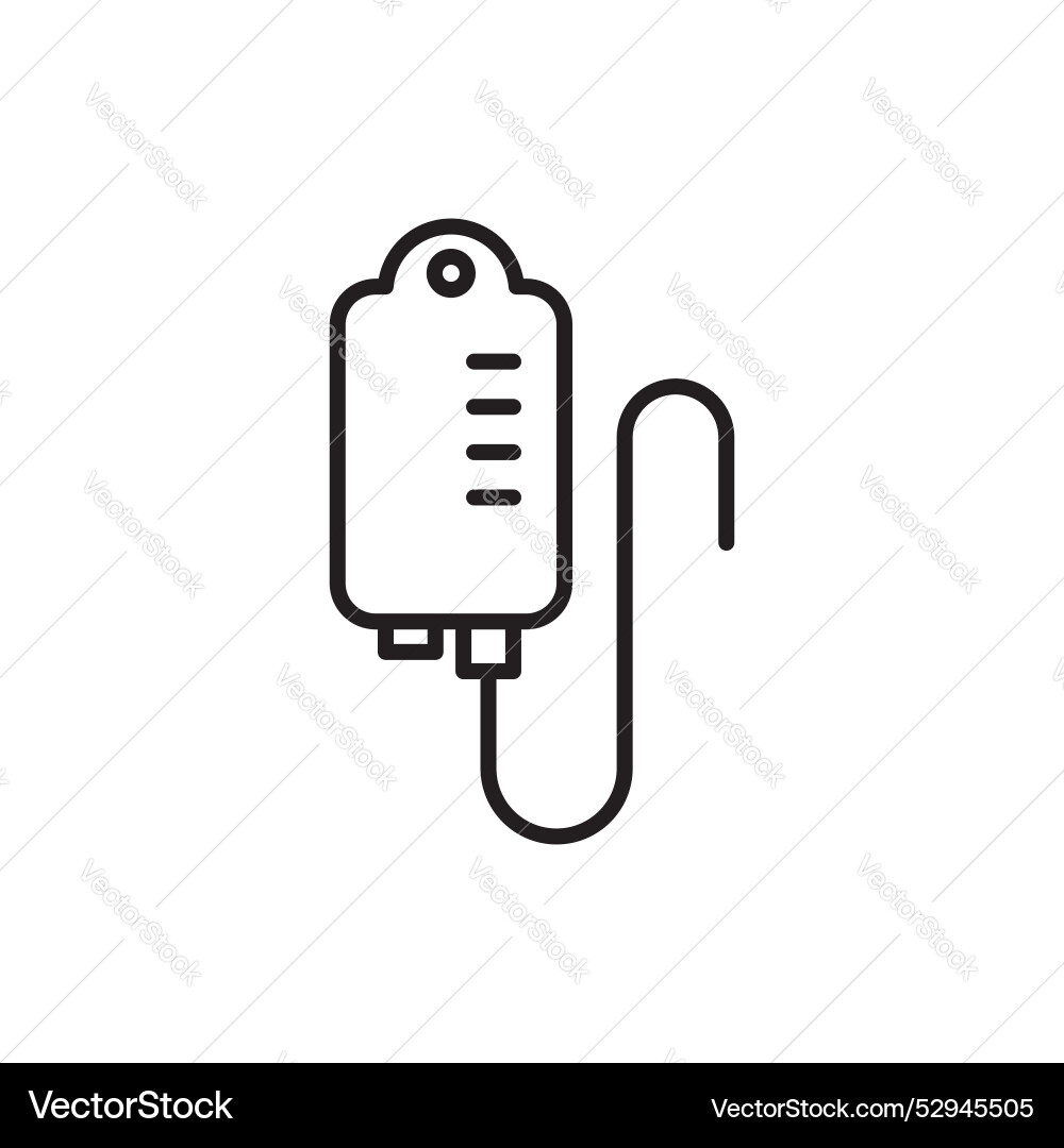 Intravenous line icon isolated on white background