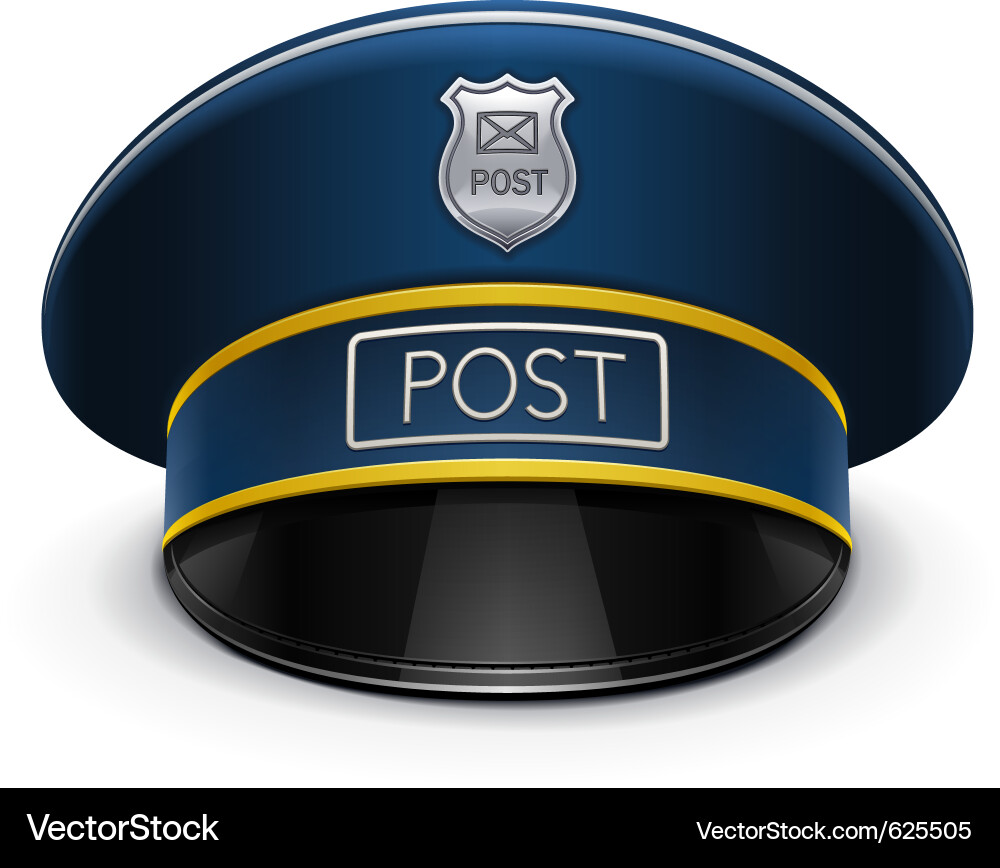 Postmans cap Royalty Free Vector Image - VectorStock