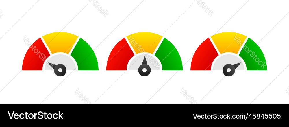 Speedometer and gauge meter collection Royalty Free Vector