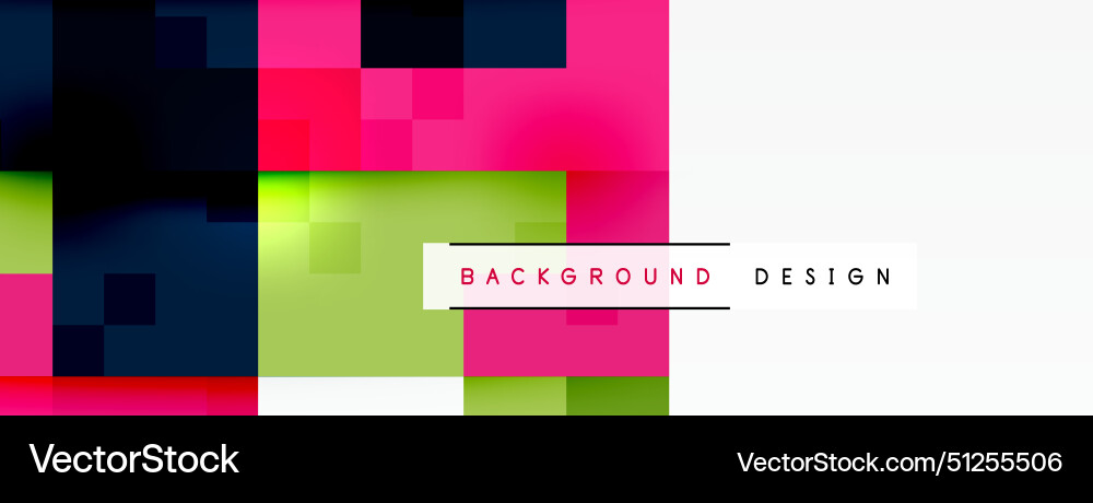 A colorful background with squares on white Vector Image