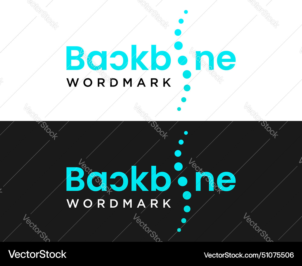Backbone logo Royalty Free Vector Image - VectorStock