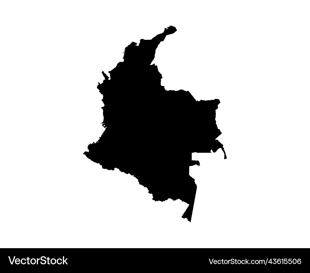 Colombia map Royalty Free Vector Image - VectorStock