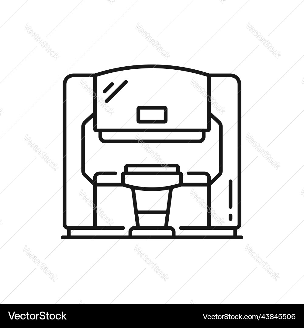 Mri scan outline icon computed tomography machine Vector Image Mri scan outline icon computed tomography machine Vector Image