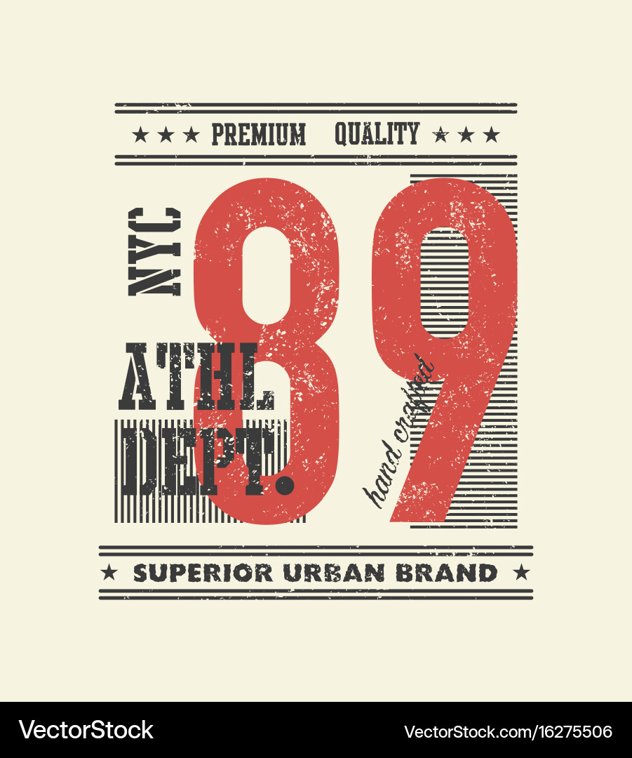 Retro Urban Typography Royalty Free Vector Image
