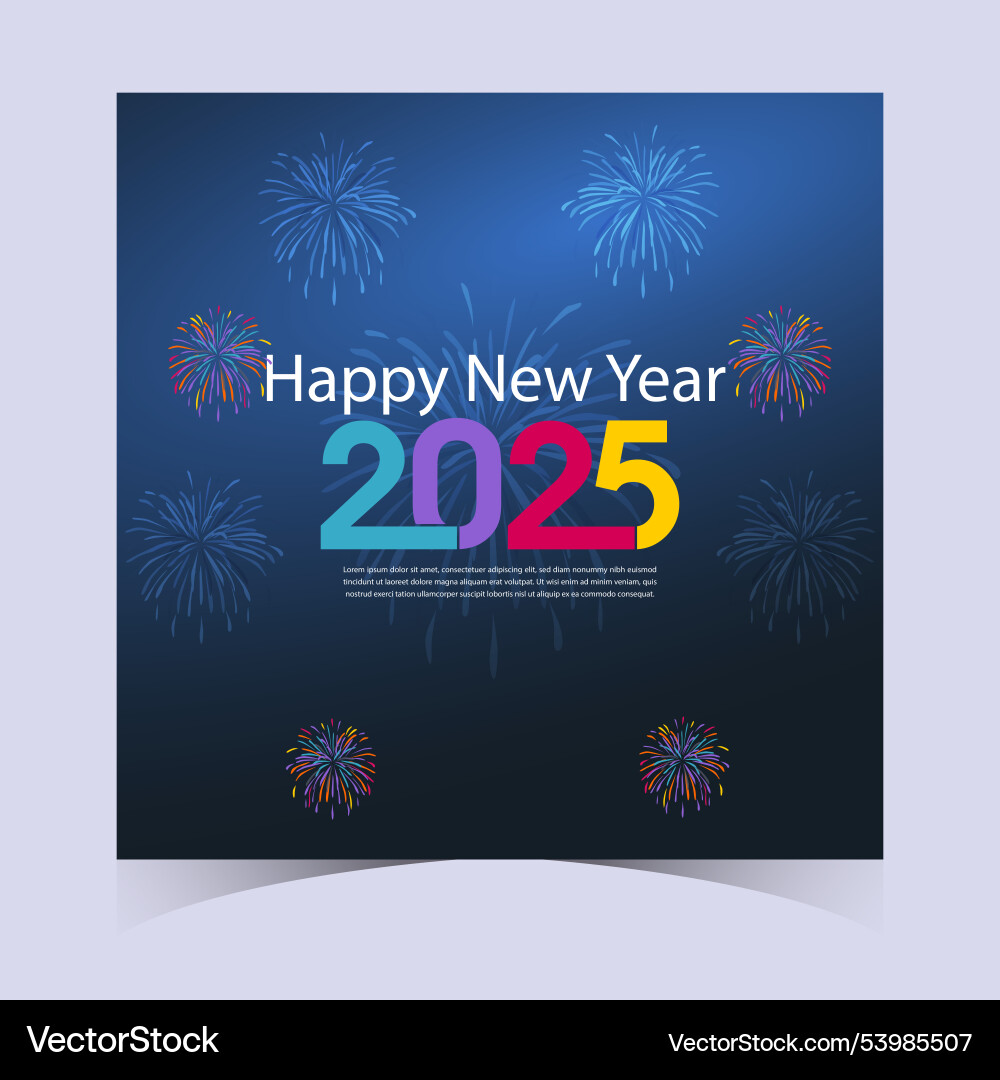 2025 happy new year web banner design Royalty Free Vector