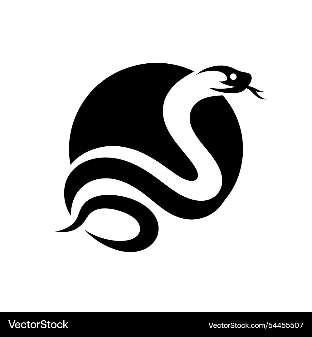 Abstract cobra snake design Royalty Free Vector Image