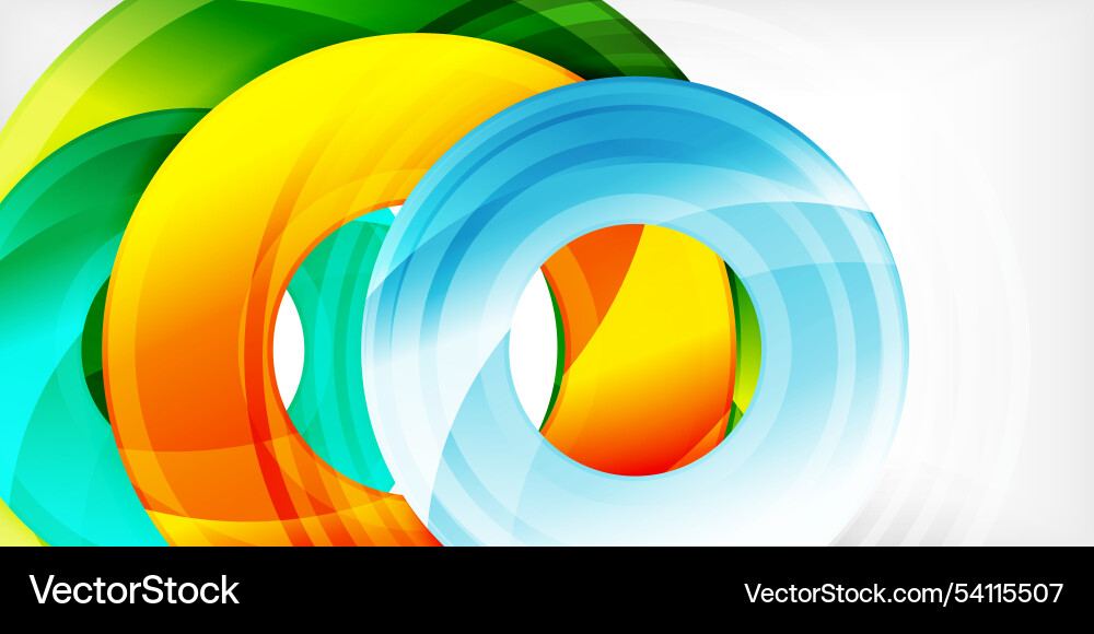 Circles round elements ring shapes premium Vector Image