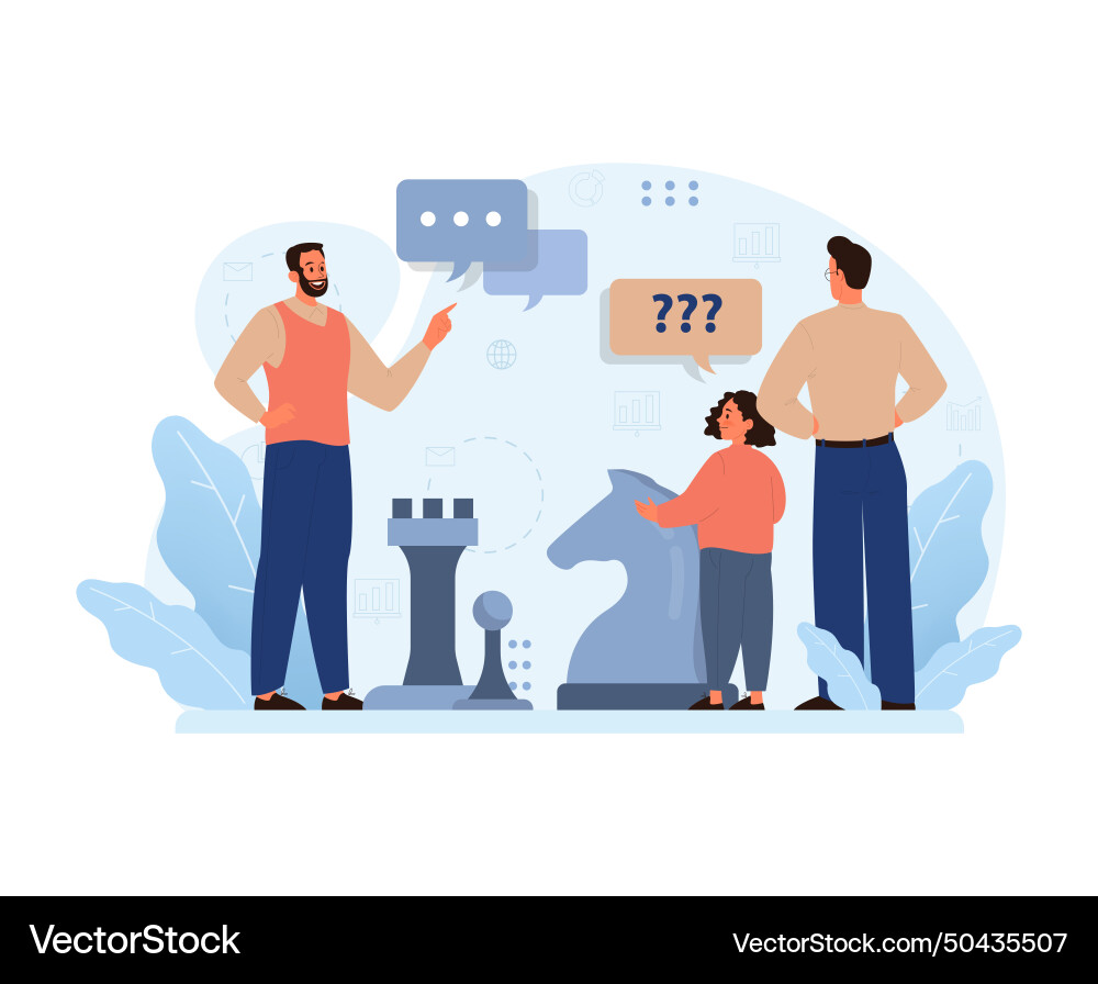 Family integration concept Royalty Free Vector Image