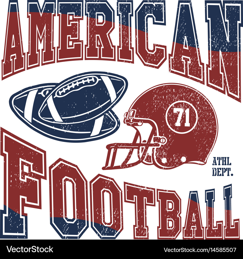Football helmet Royalty Free Vector Image - VectorStock