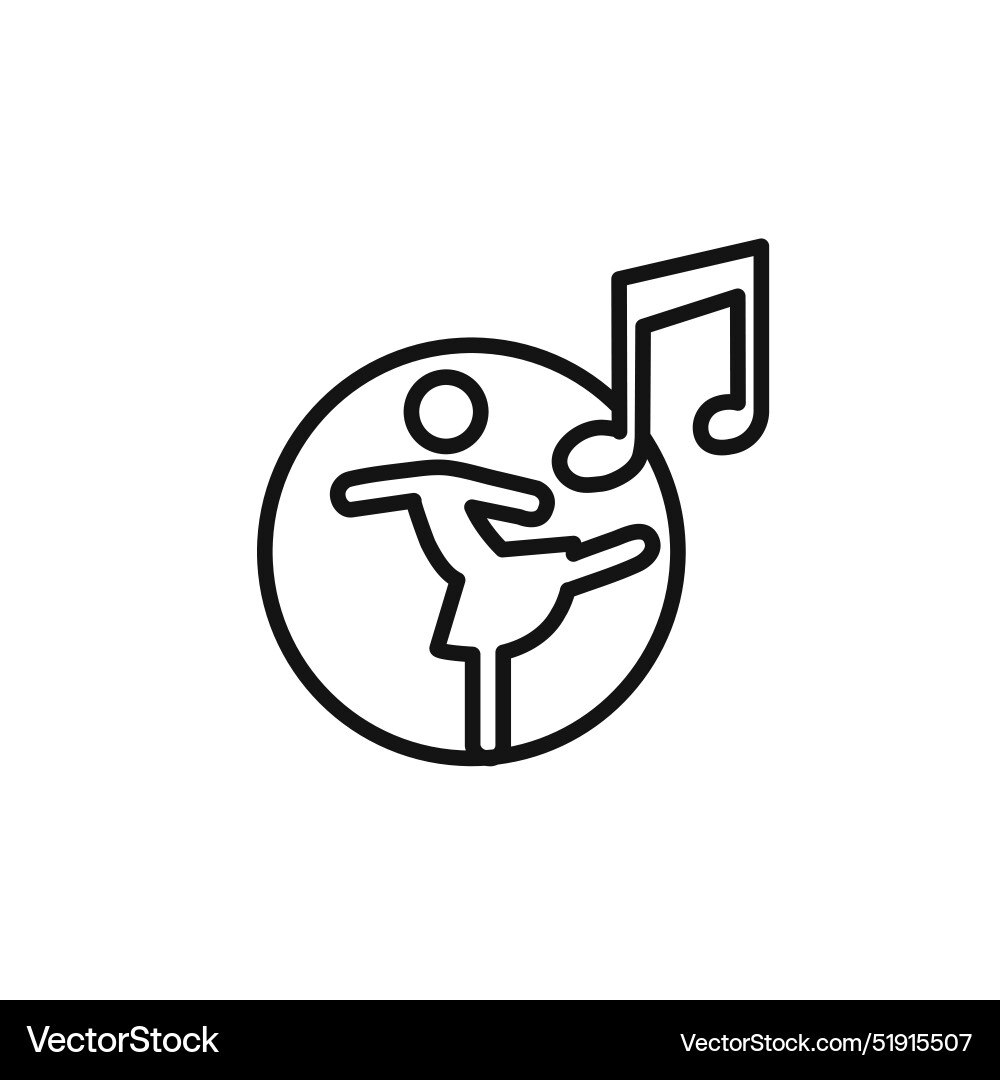 Woman dancing icon set collection for web Vector Image