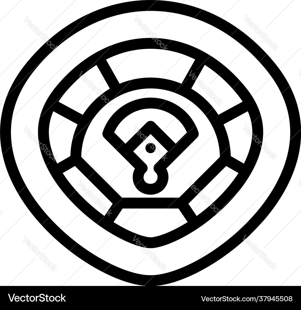 Baseball stadium icon Royalty Free Vector Image