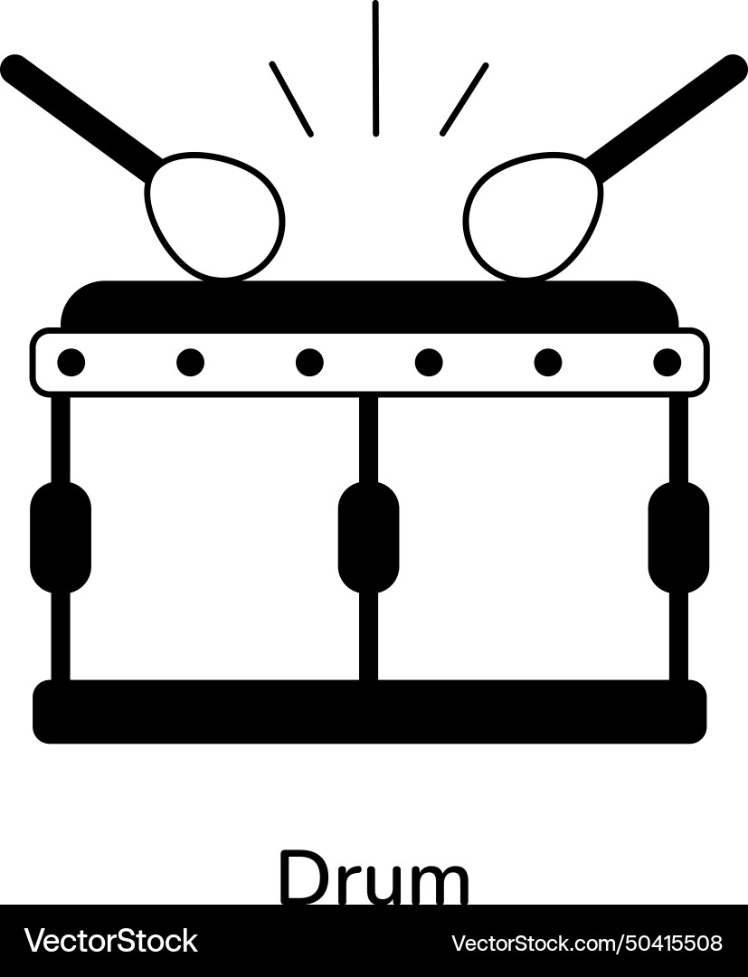 Drum Royalty Free Vector Image - VectorStock