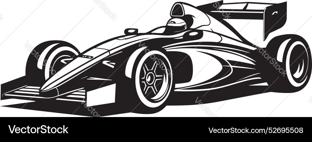 Grand prix glory formula one symbol velocity Vector Image