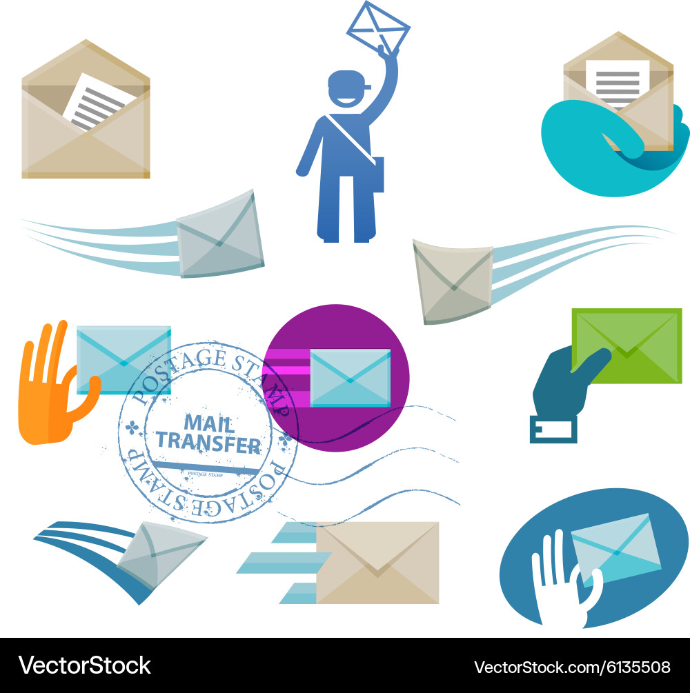 Mail logo design template email Royalty Free Vector Image