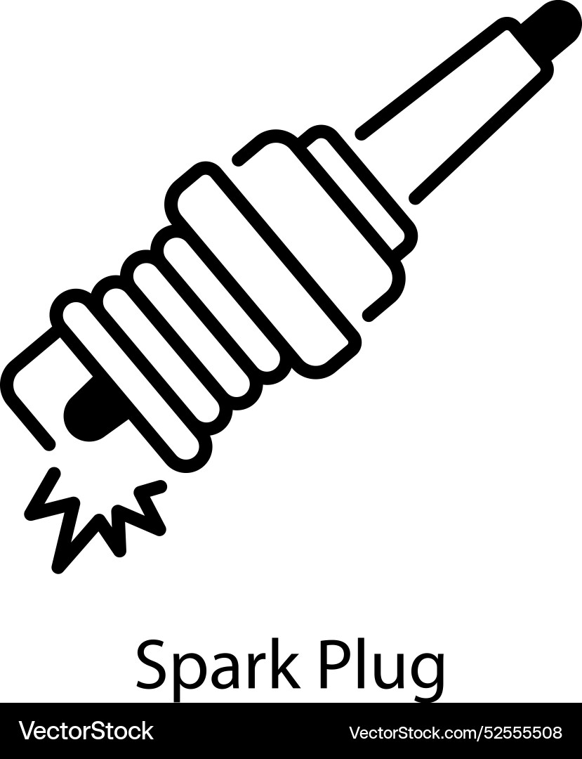 Spark plug Royalty Free Vector Image - VectorStock