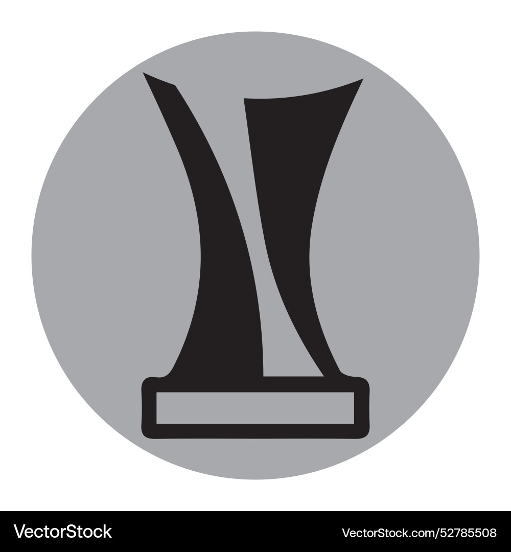 Trophy icon symbol design template Royalty Free Vector Image