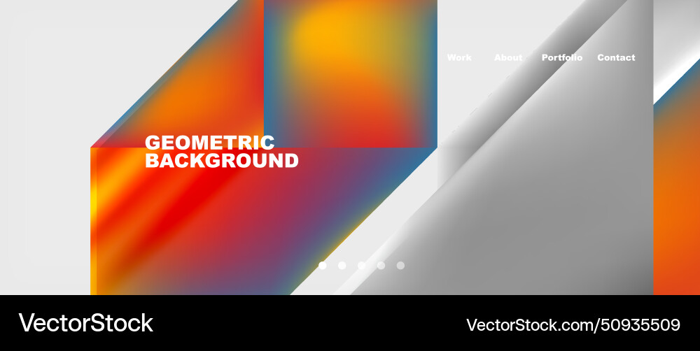 Colorful gradients with abstract geometric shapes Vector Image