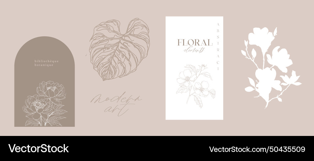 Floral header or banner design flowers Royalty Free Vector