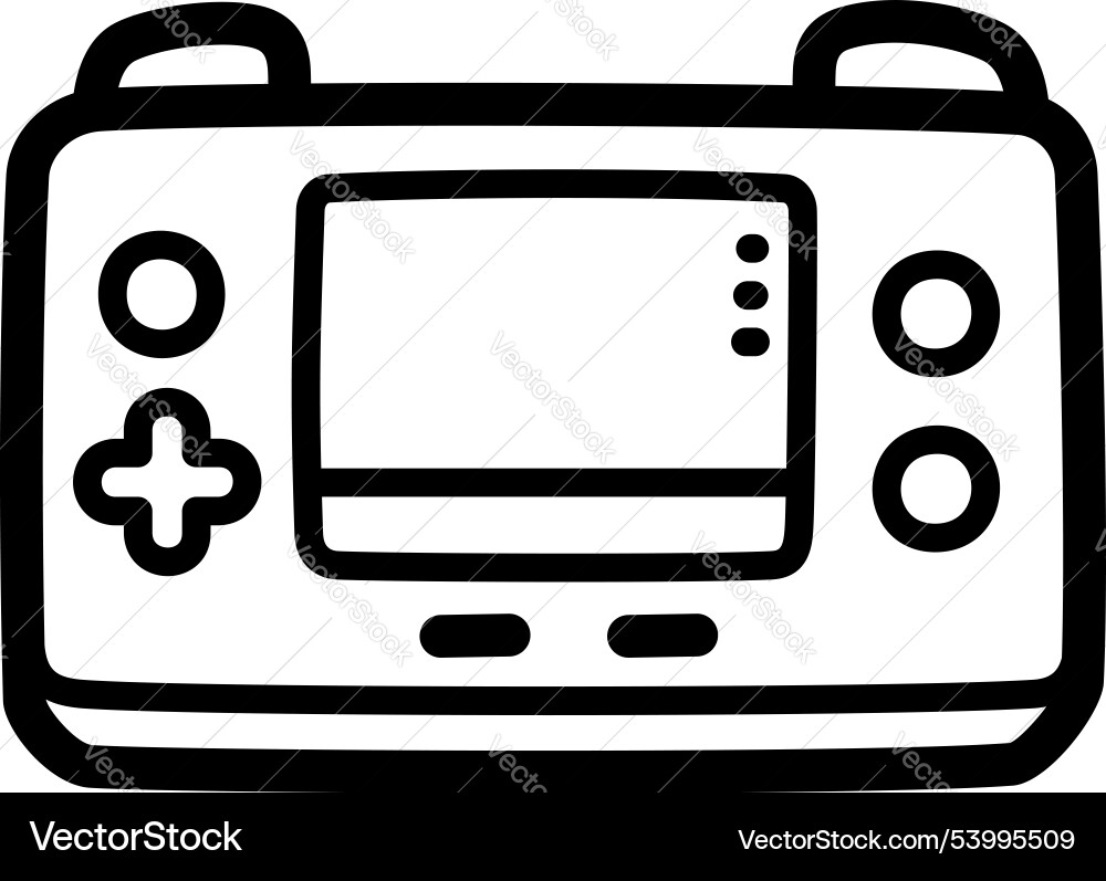 Game console - electronic devices icons Royalty Free Vector