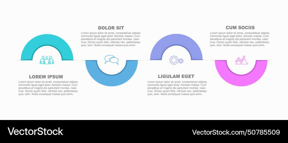 Infographic design template with place Royalty Free Vector