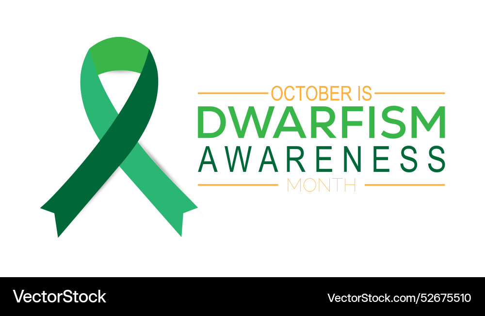 Dwarfism awareness month Royalty Free Vector Image